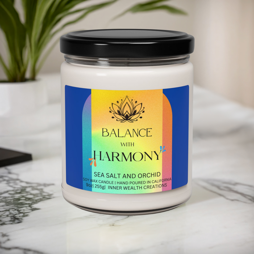 BALANCE WITH HARMONY CANDLE, 9oz – Inner Wealth Creations